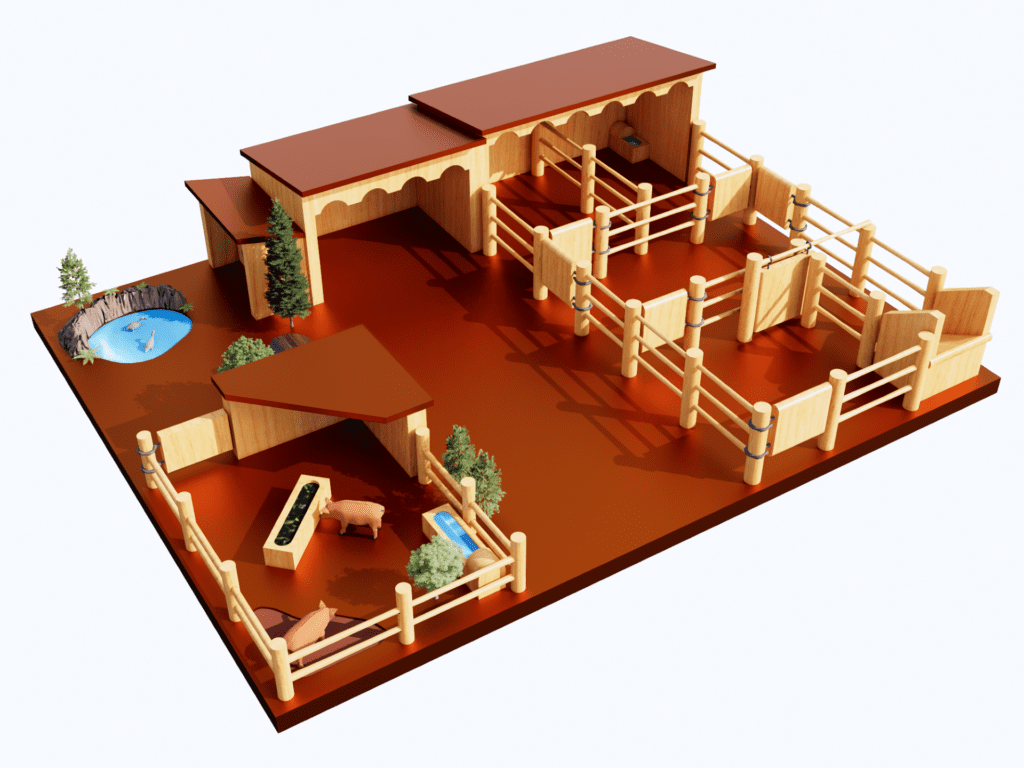 FY2 Handmade Wooden Farmyard - Adventure Concepts